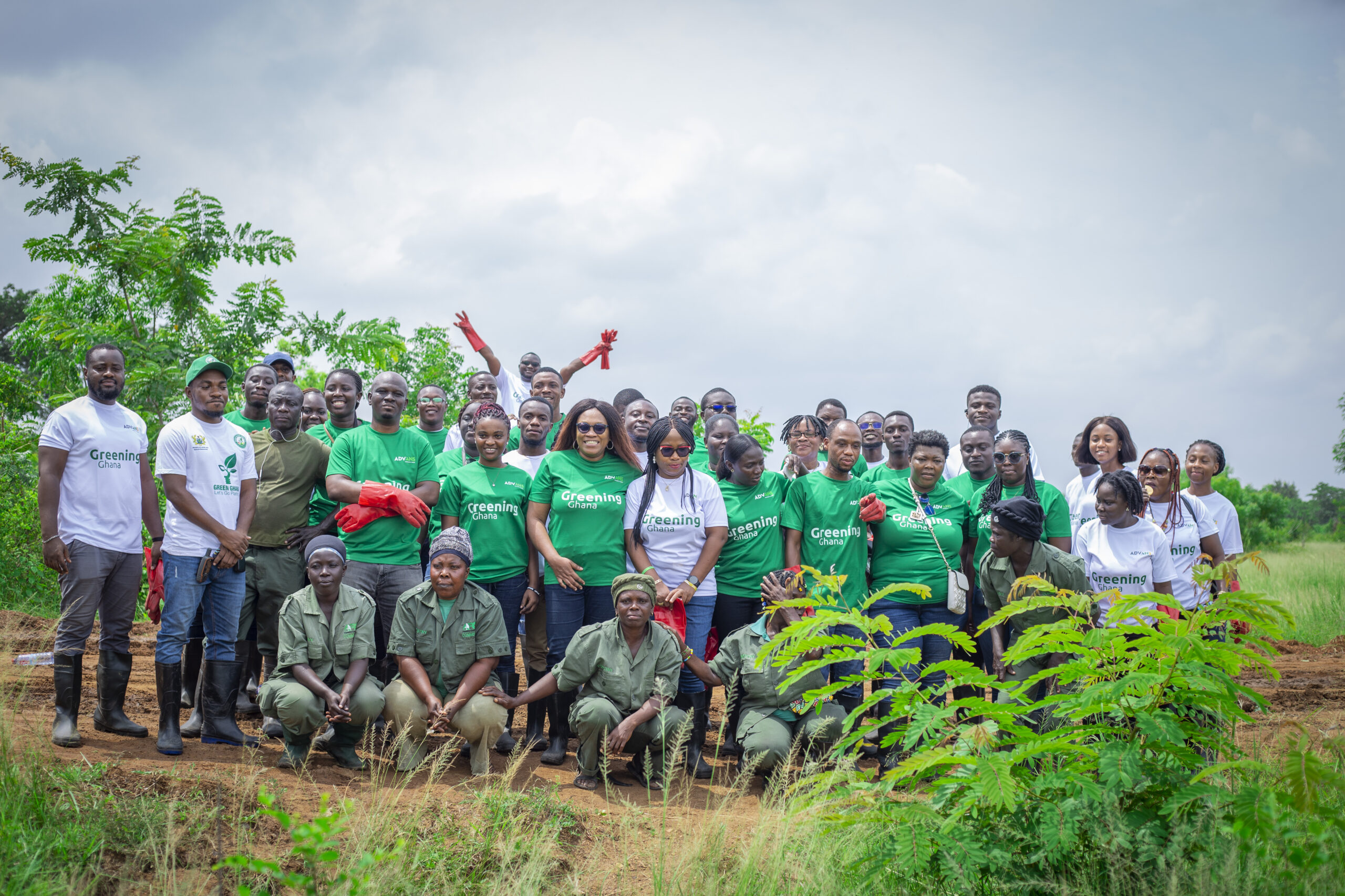 Advans Ghana plants over 1500 trees for a Greener future. - Advans Ghana